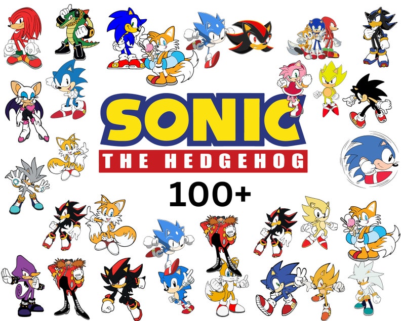 Sonic SVG Bundle Over 100 Designs Sonic the Hedgehog Svg - Etsy