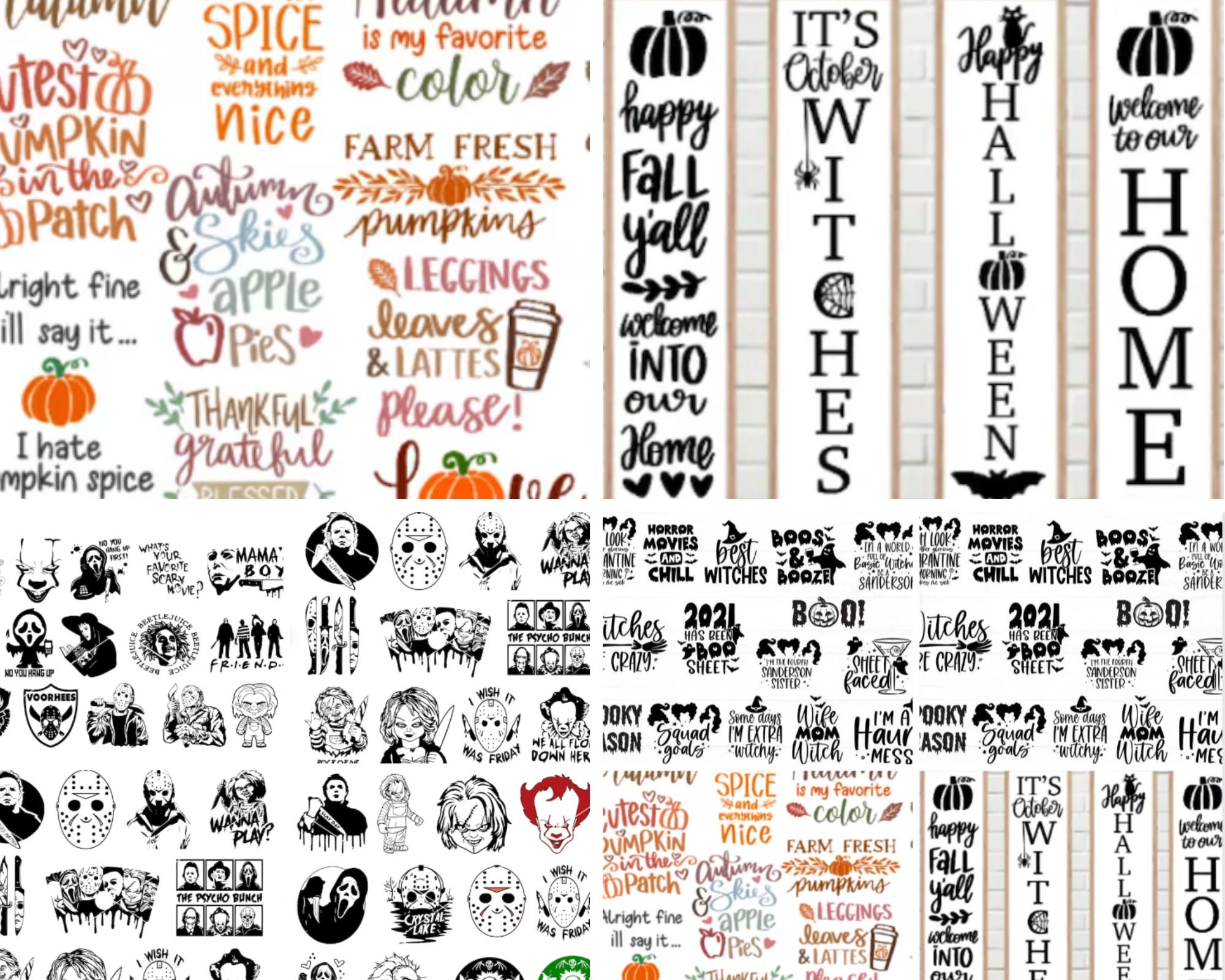 The Everything Fall Mega SVG Bundle Over 500 Designs - Etsy