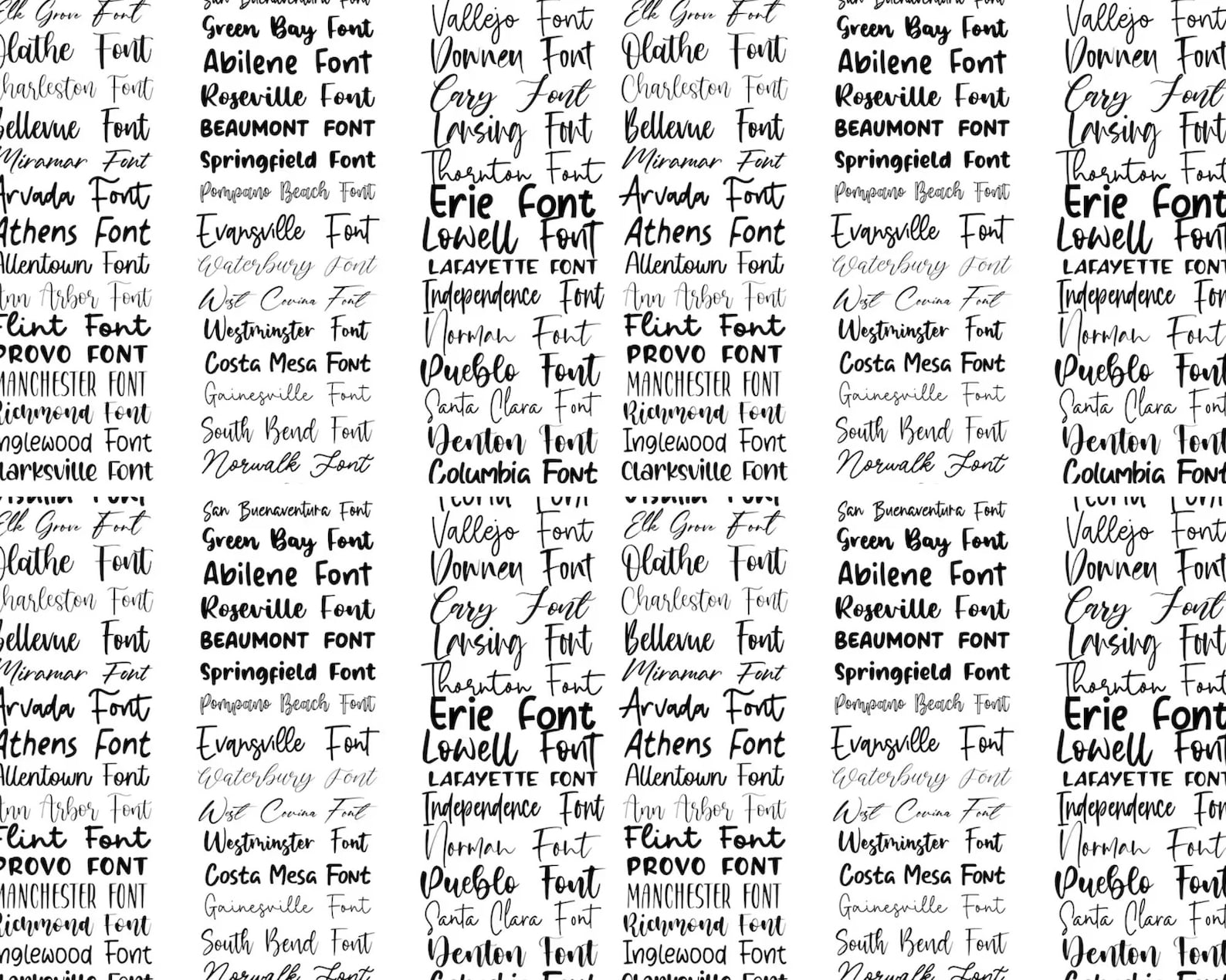 The Ultimate 3000 Fonts - Font Bundle Ttf Svg Heart Font, Cricut, Canva Font, Script Font ...