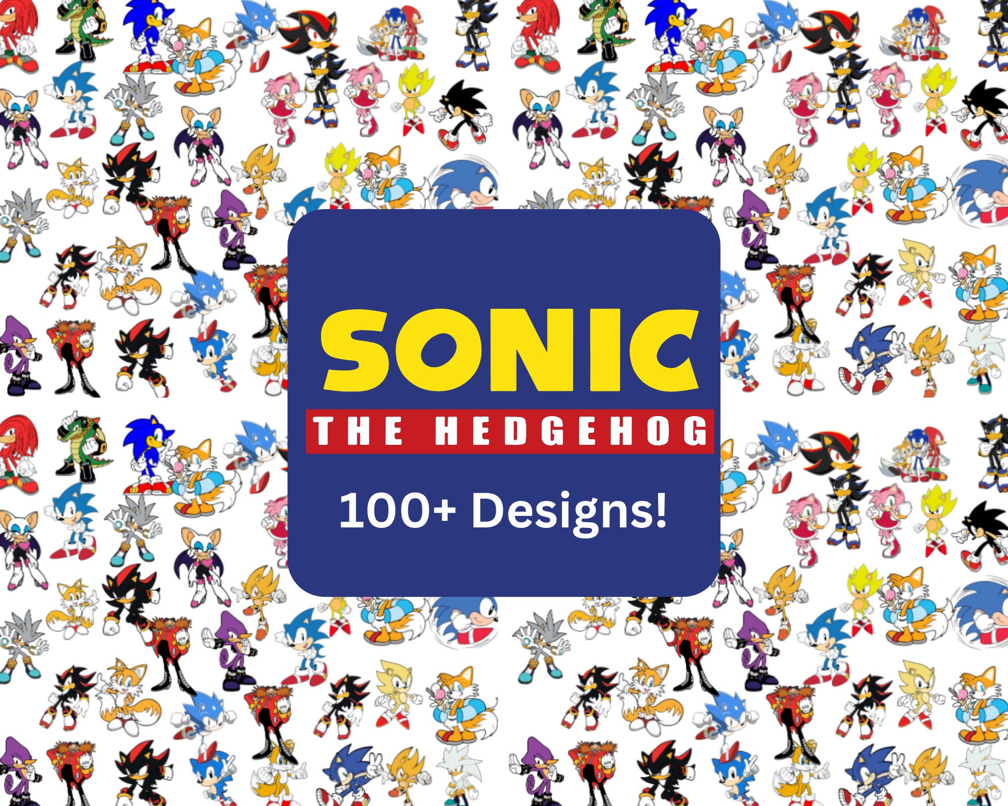 Sonic SVG Bundle, Over 100 Designs Sonic the Hedgehog Svg, Sonic Bundle ...