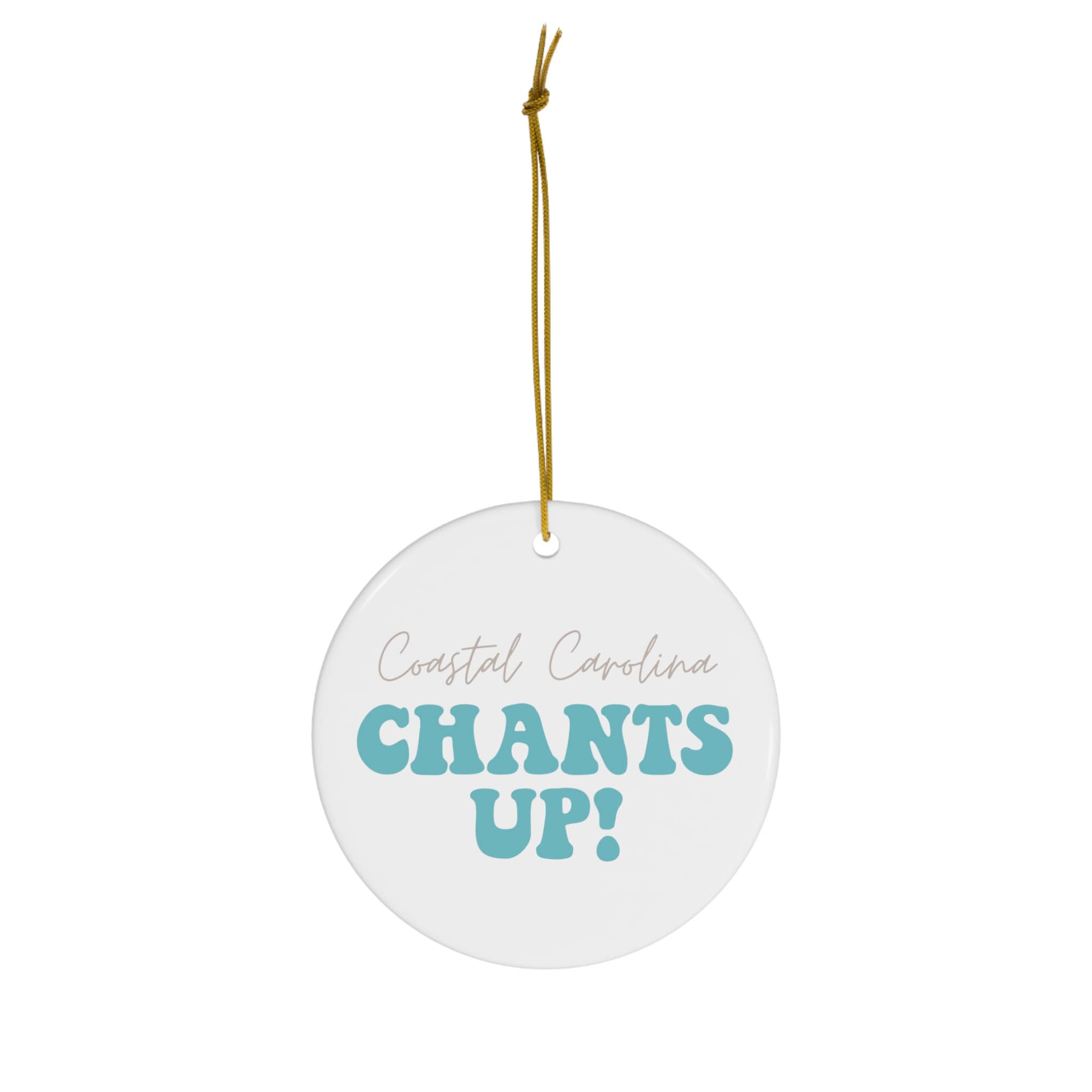 Coastal Carolina Chants up Christmas Ornament, Christmas Gift for Her ...