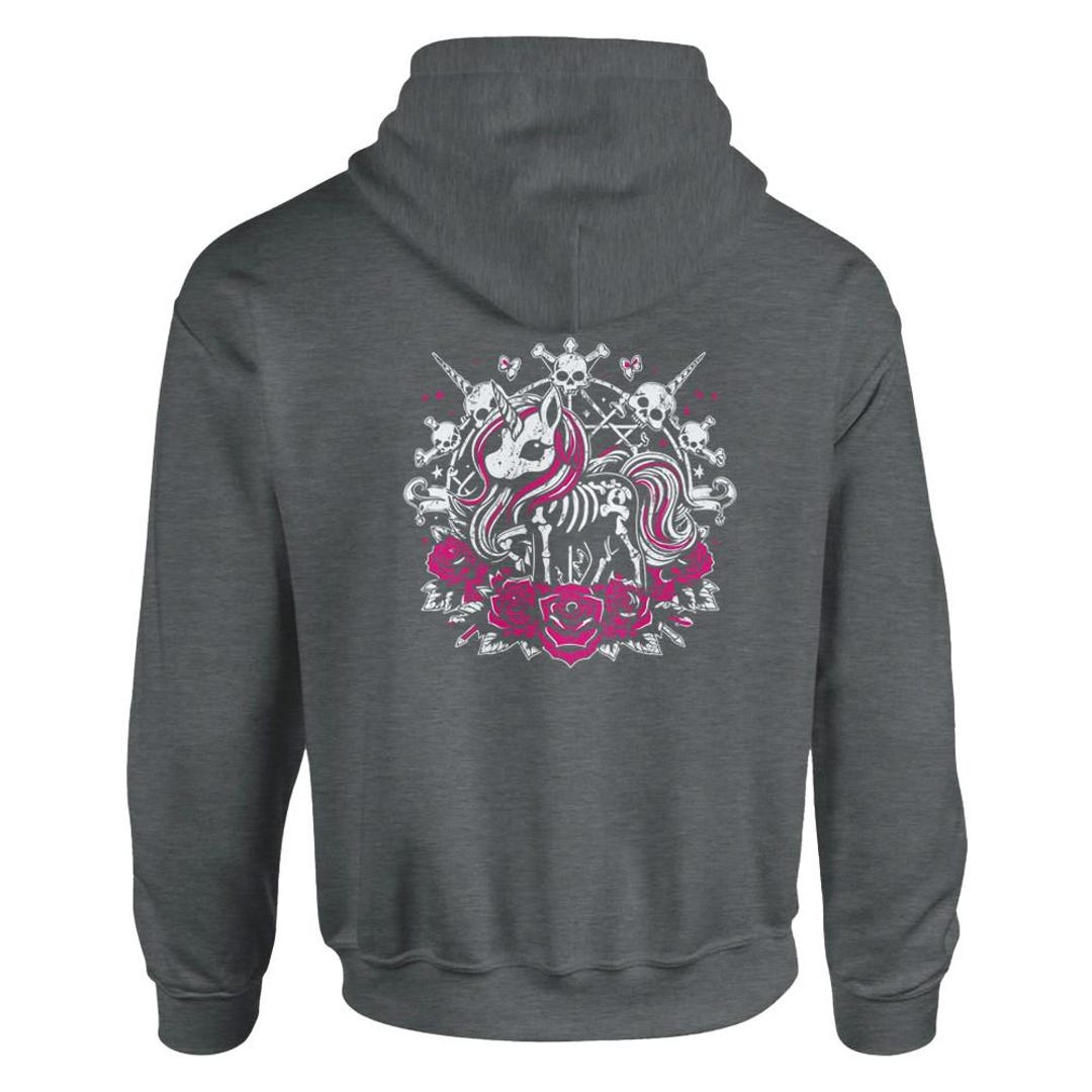Skeleton Unicorn Emo Hoodie - Unisex Fit - Etsy