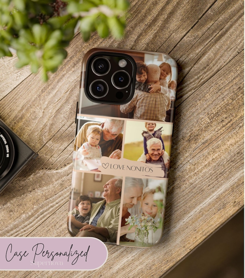 Custom Photo Collage Phone Case: Personalized Picture Gift - Etsy