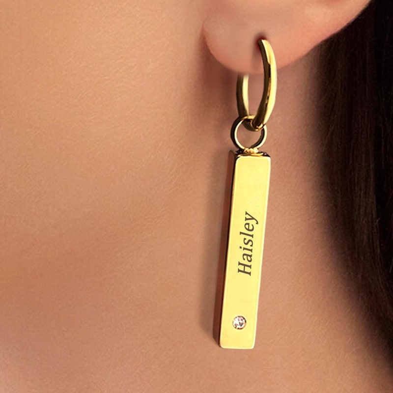 Bar Earrings - Etsy