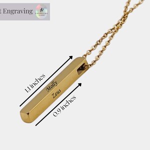 Class of 2025 Graduation Necklace – Personalized 3D Vertical Bar ...