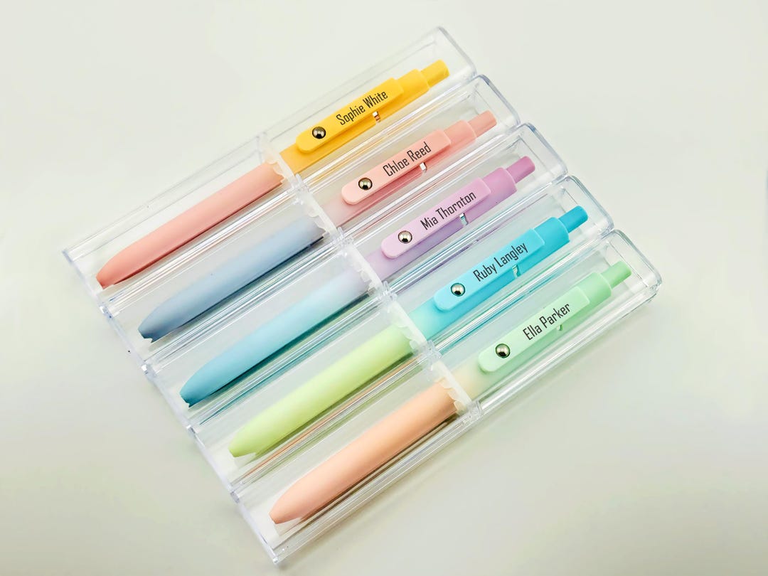 Pen With Personalized Engraving, Custom Gel Ink Clip Pen for Teenage ...