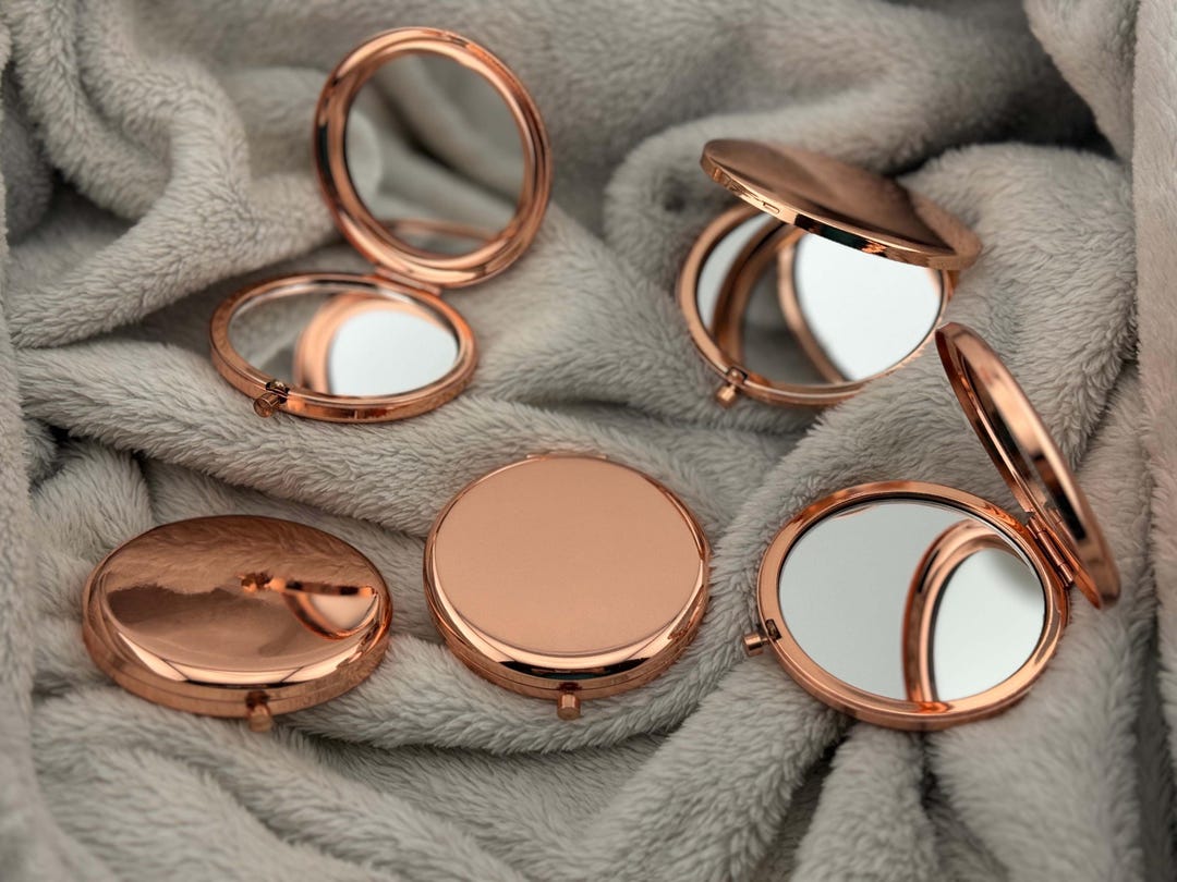 Bulk Compact Mirrors, Rose Gold Compact Mirror Supply, Set of 5 10 15 ...