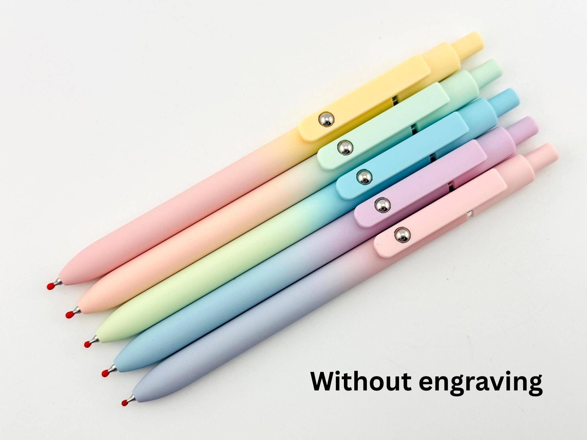 Set of 5 Engraved Gel Pens – Funny Quotes Gift for Students & Coworkers ...