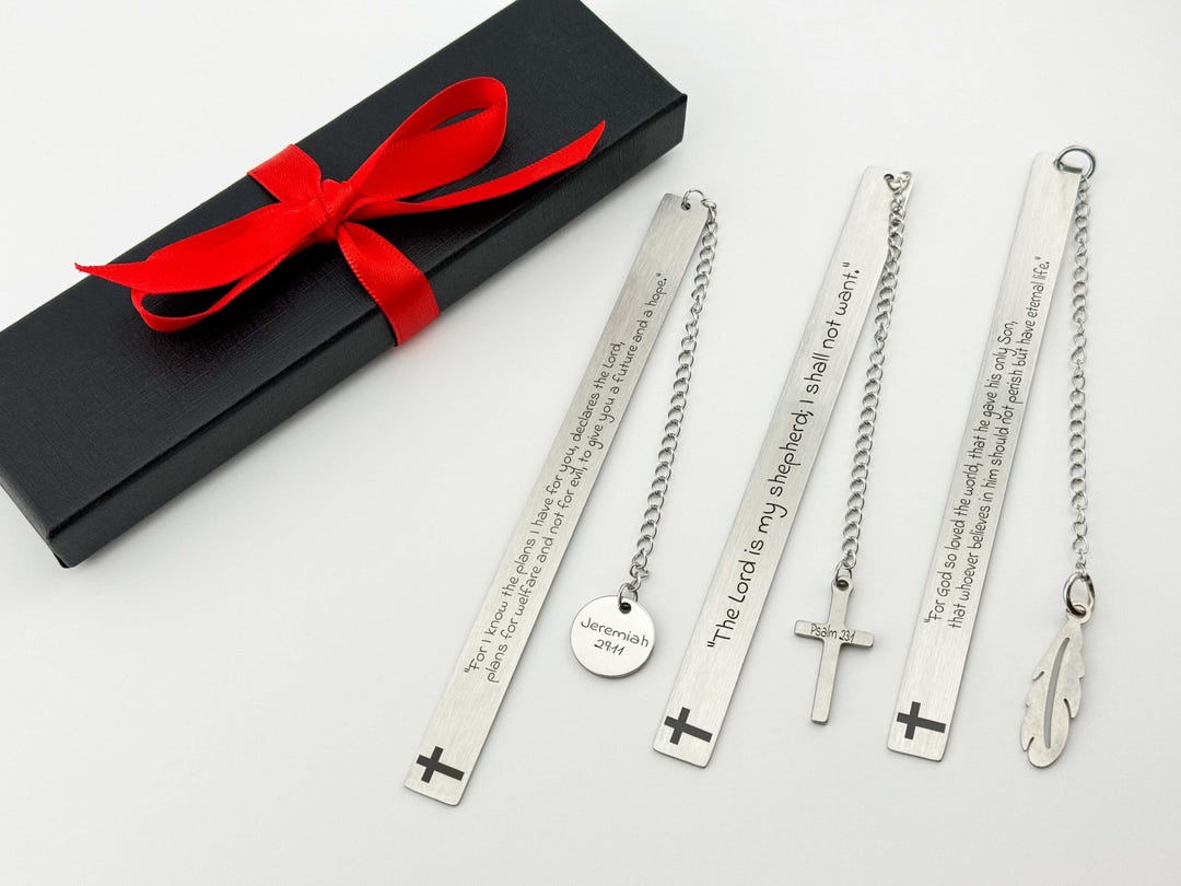 Personalized Metal Bookmark, Custom Name Bible Bookmark, Christian ...