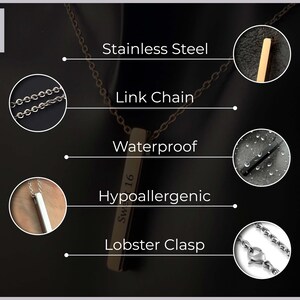 Class of 2025 Graduation Necklace – Personalized 3D Vertical Bar ...