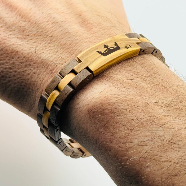Wooden Bracelet Men - Etsy