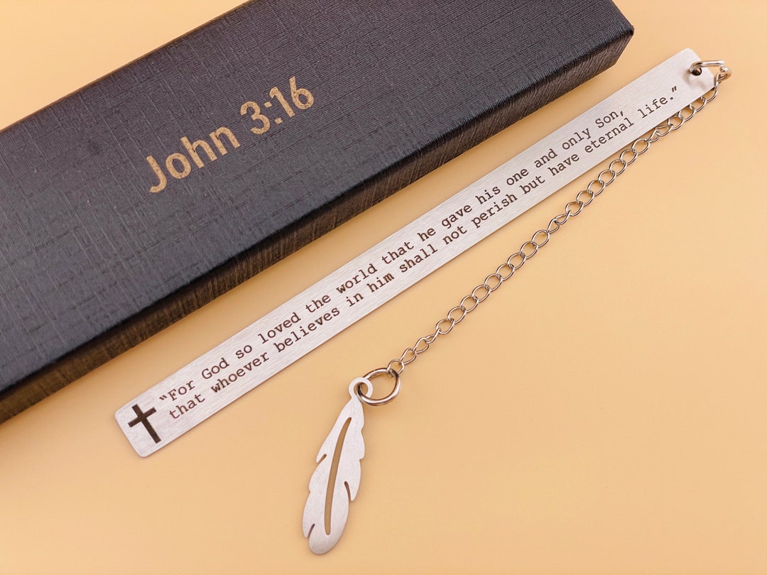 Personalized Metal Christian Bookmark Personalized Bible Bookmark Bible ...