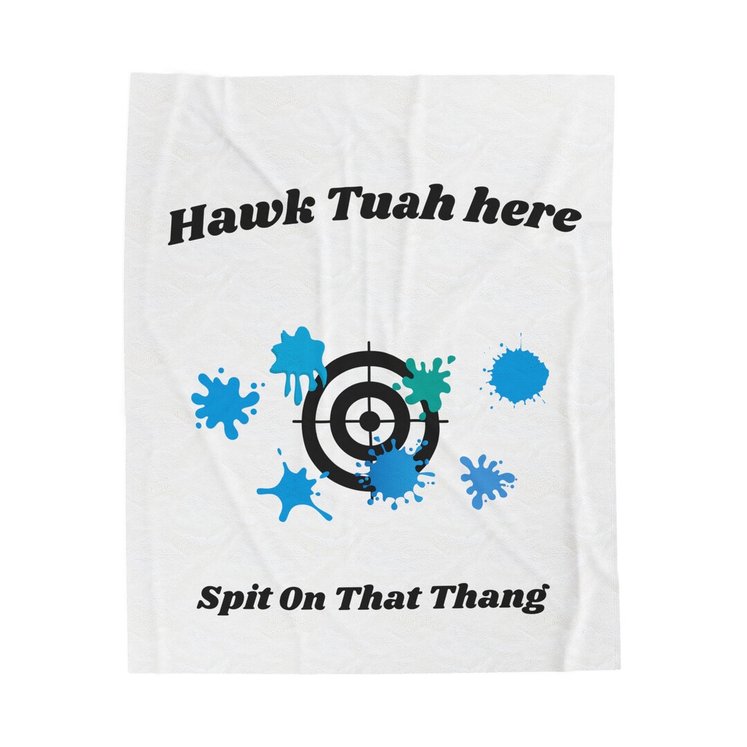 Hawk Tuah Velveteen Plush Blanket - Etsy