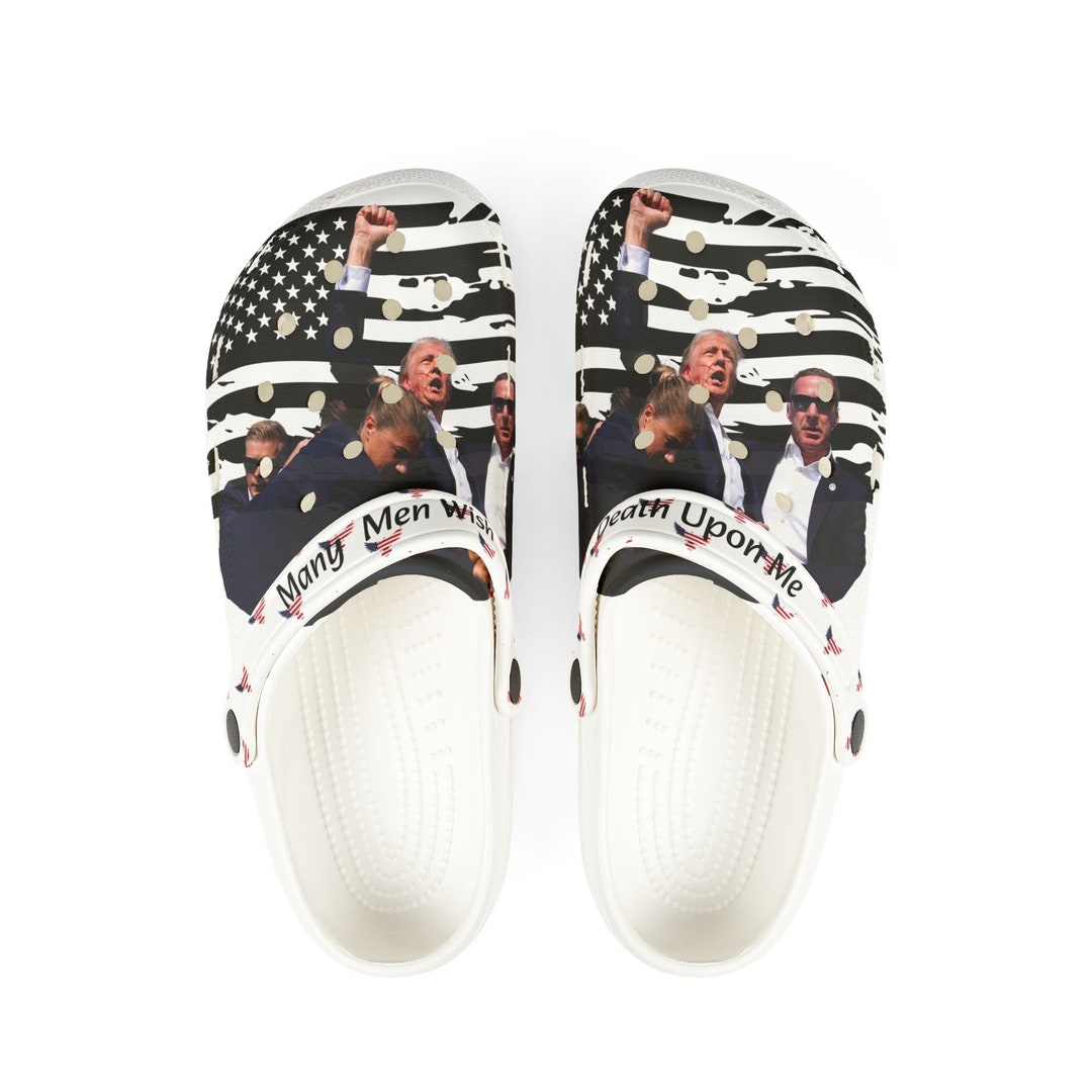 Donald Trump Foam Shoes With Flag - Etsy