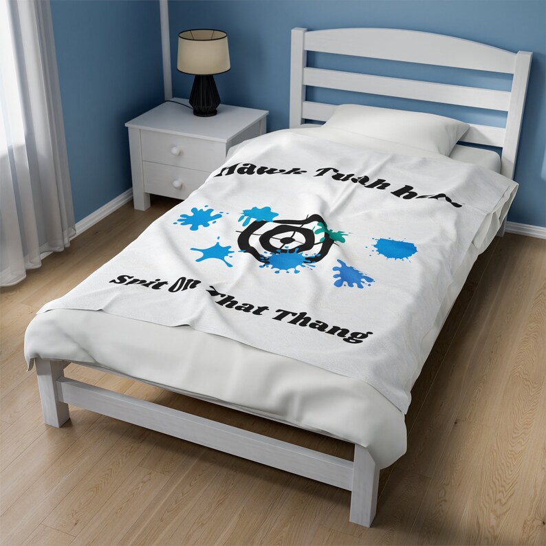 Hawk Tuah Velveteen Plush Blanket - Etsy