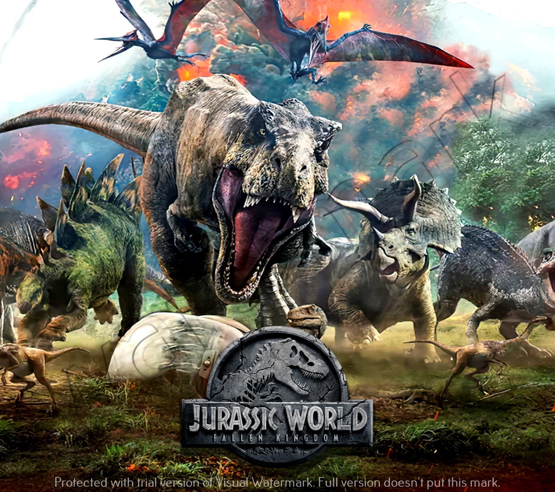 Jurassic World Dinosaur Custom Made 20 Oz Skinny Stainless - Etsy