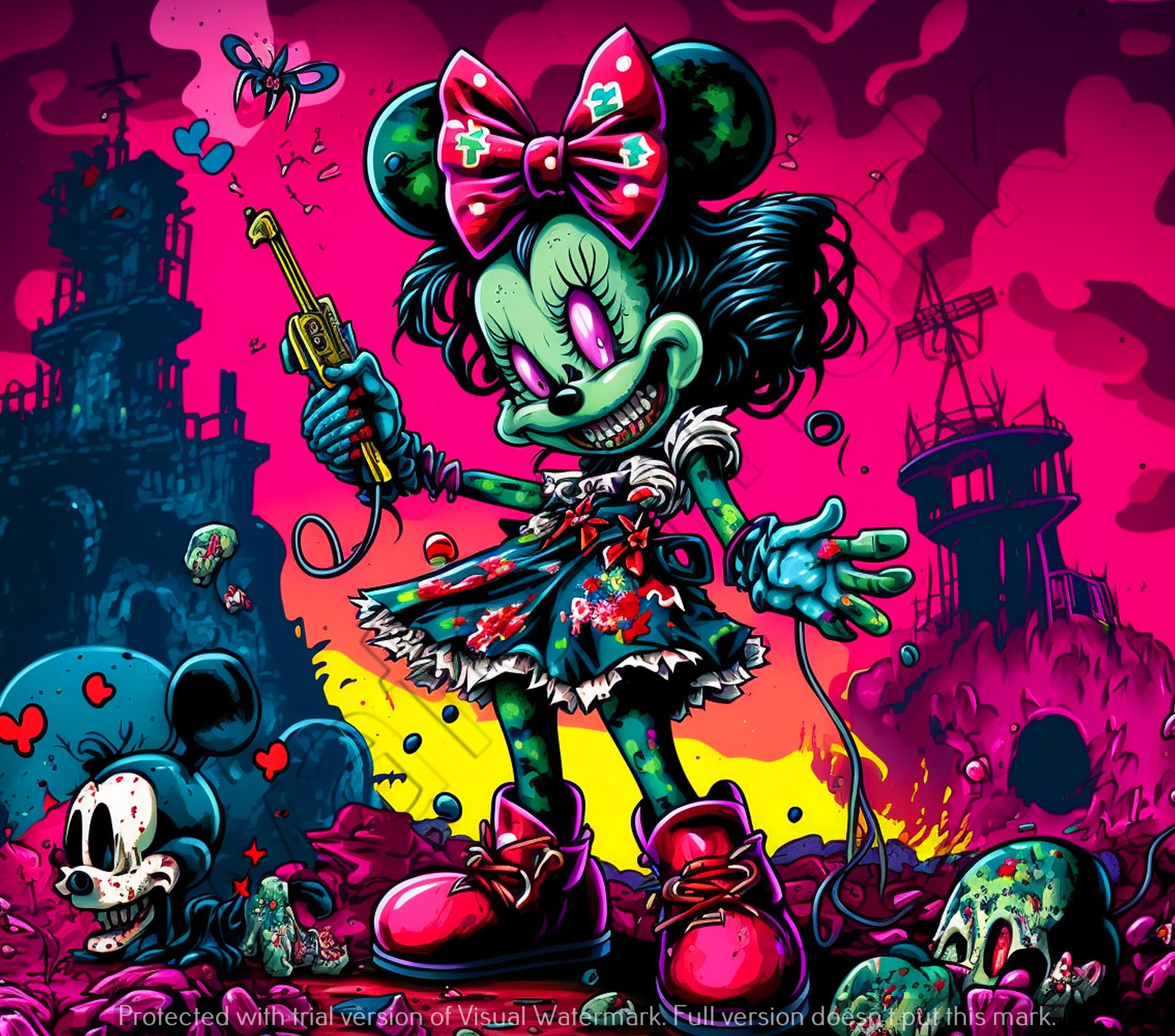 Zombie Minnie Mouse