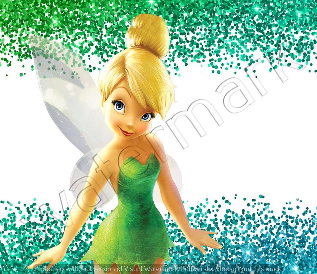 Disney Princess Tinkerbell Custom Made 20 Oz Skinny Stainless - Etsy