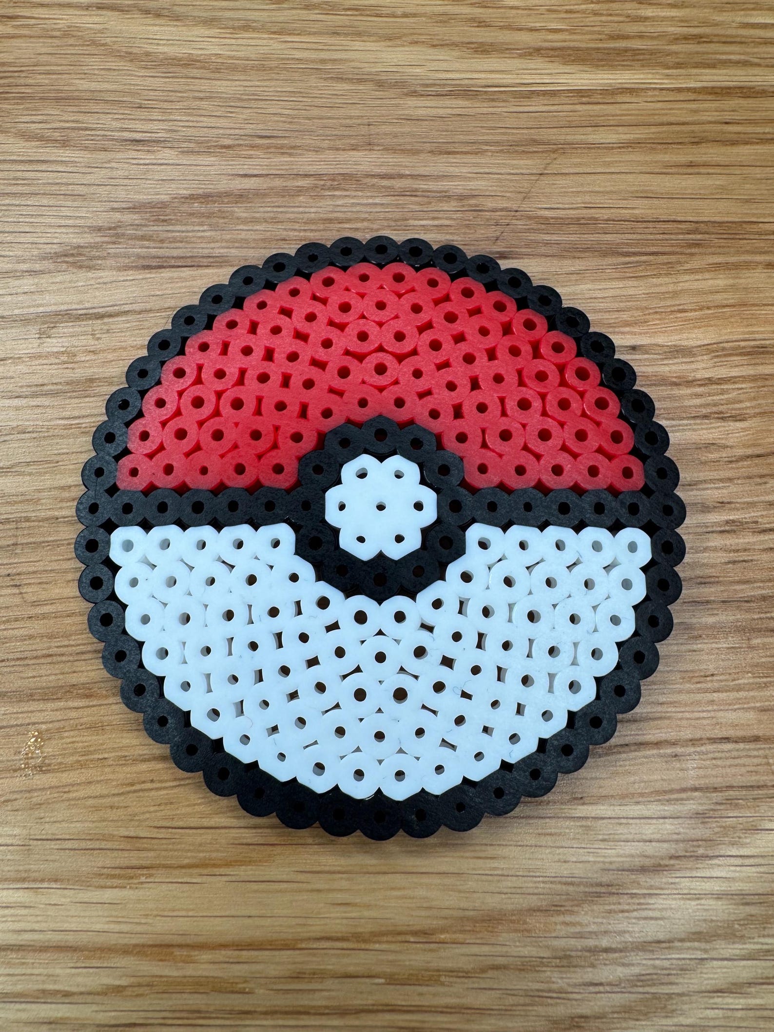 Perler Bead Pokémon Design Poke Ball Red and White - Etsy