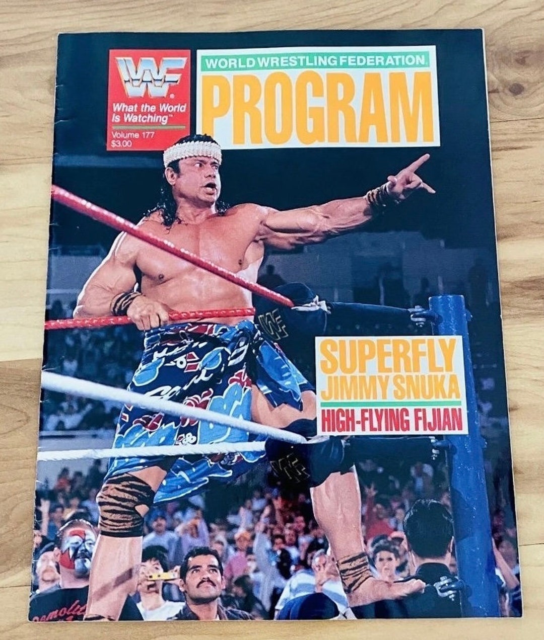WWF Program Volume 177 Superfly Jimmy Snuka Cover 1990 Wrestling ...