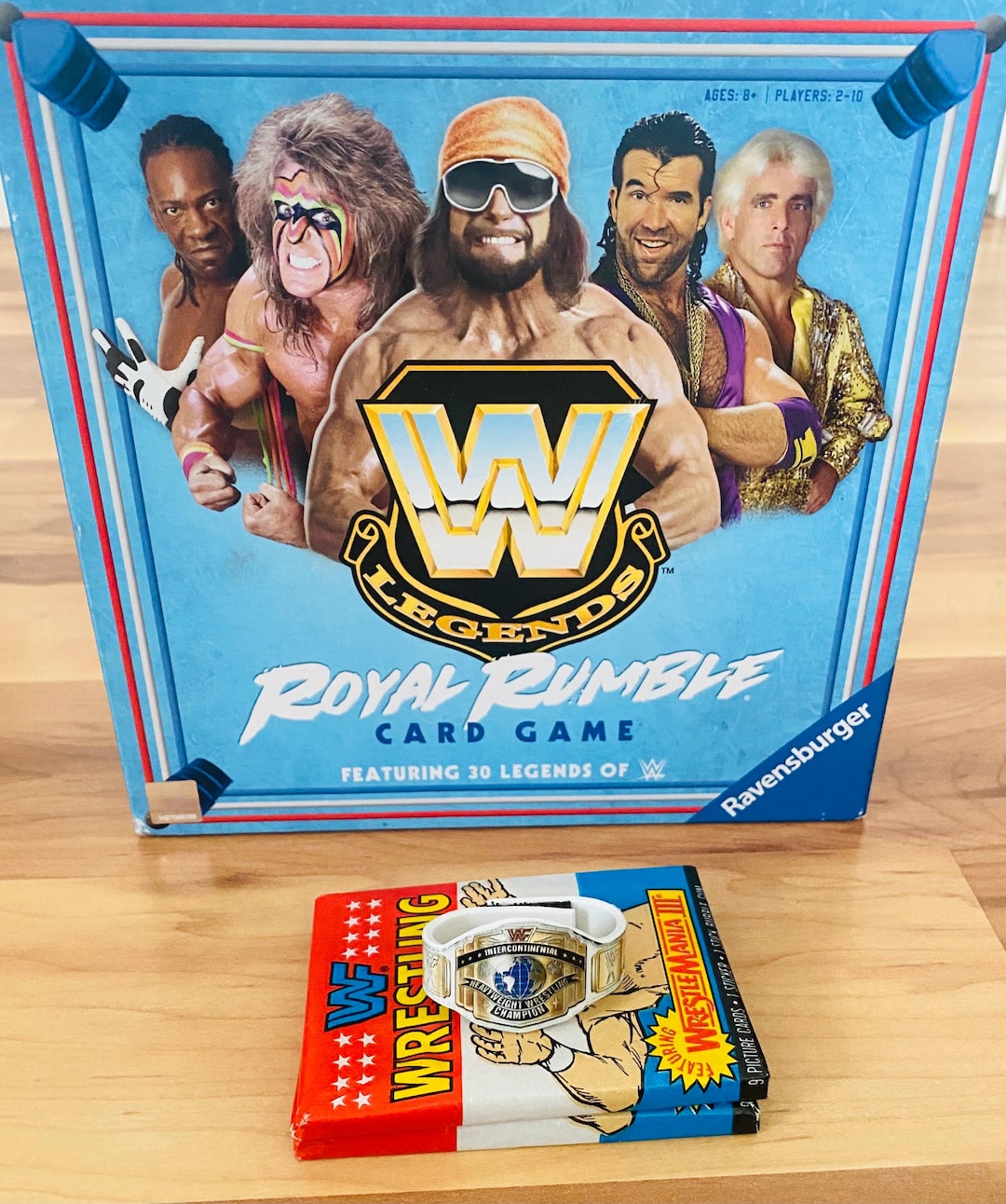 WWF White Intercontinental Championship Belt 90 Razor Ramon Shawn ...