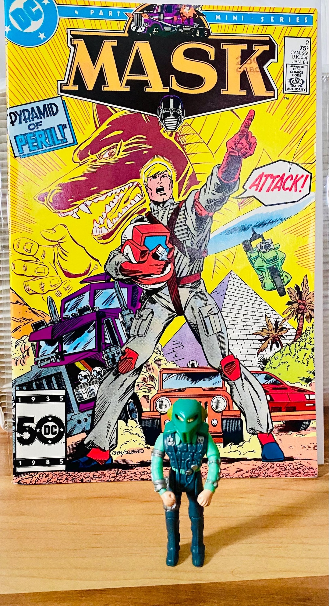 Mask Kenner Nash Gorey W/powerhouse Mask Figure 1986 Outlaw Driver Rare ...