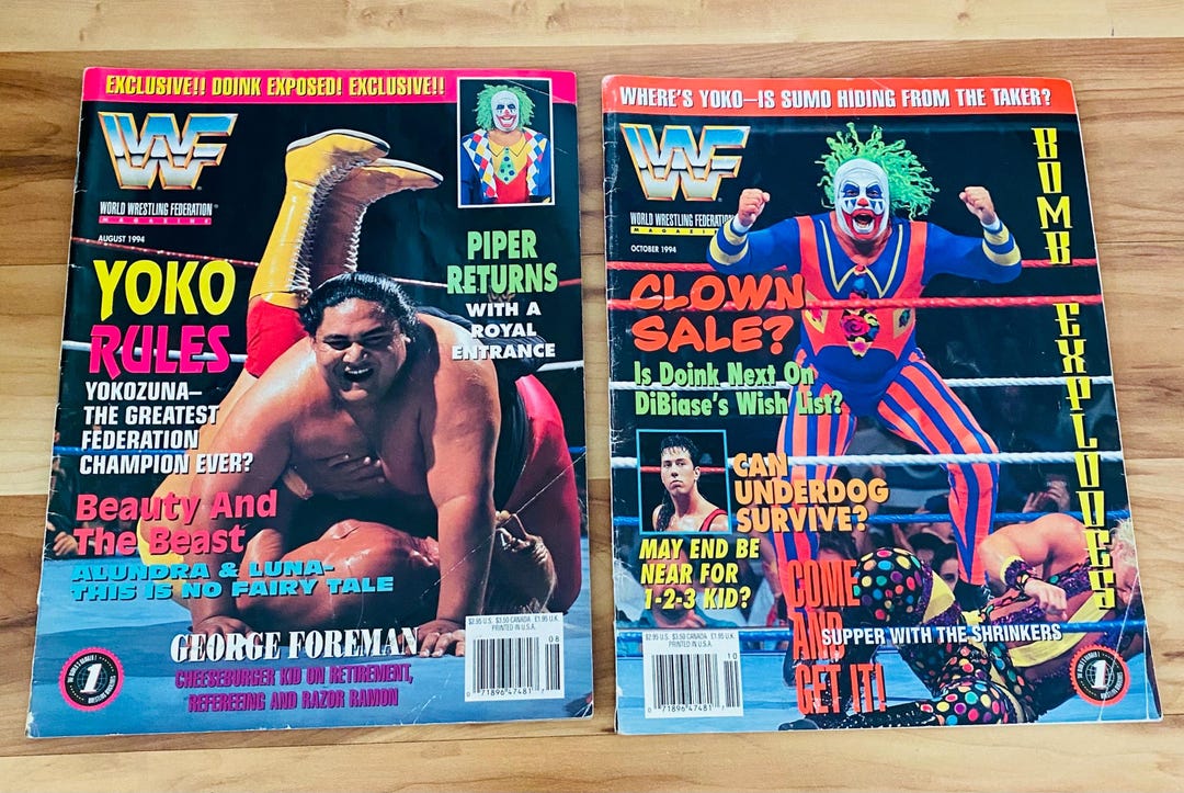 WWF Wrestling Magazines Lot Bret Hart Hulk Hogan Undertaker Yokozuna ...