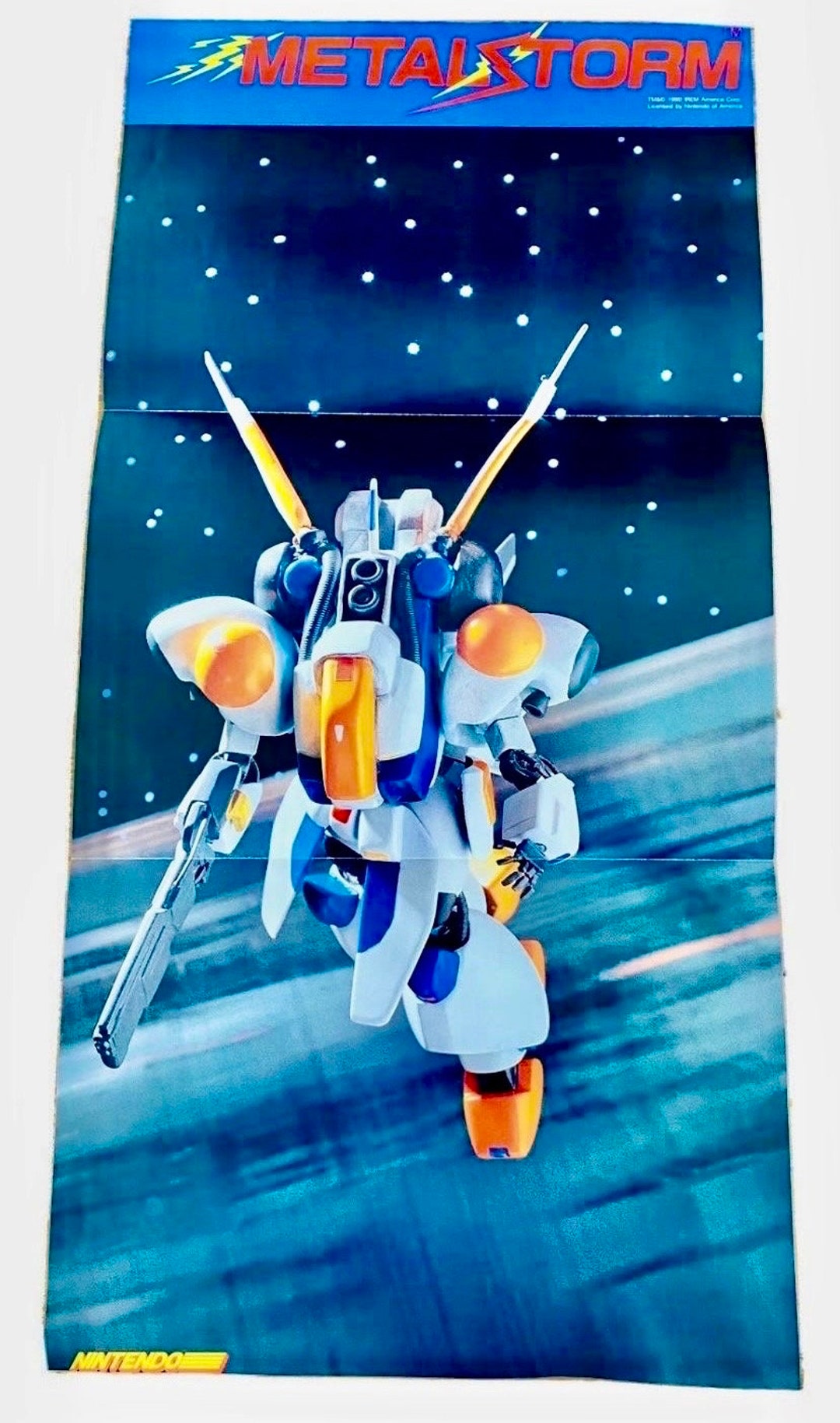 Metal Storm Iconic 1991 Original NES Poster 22 X 10.5 MINT Rare - Etsy