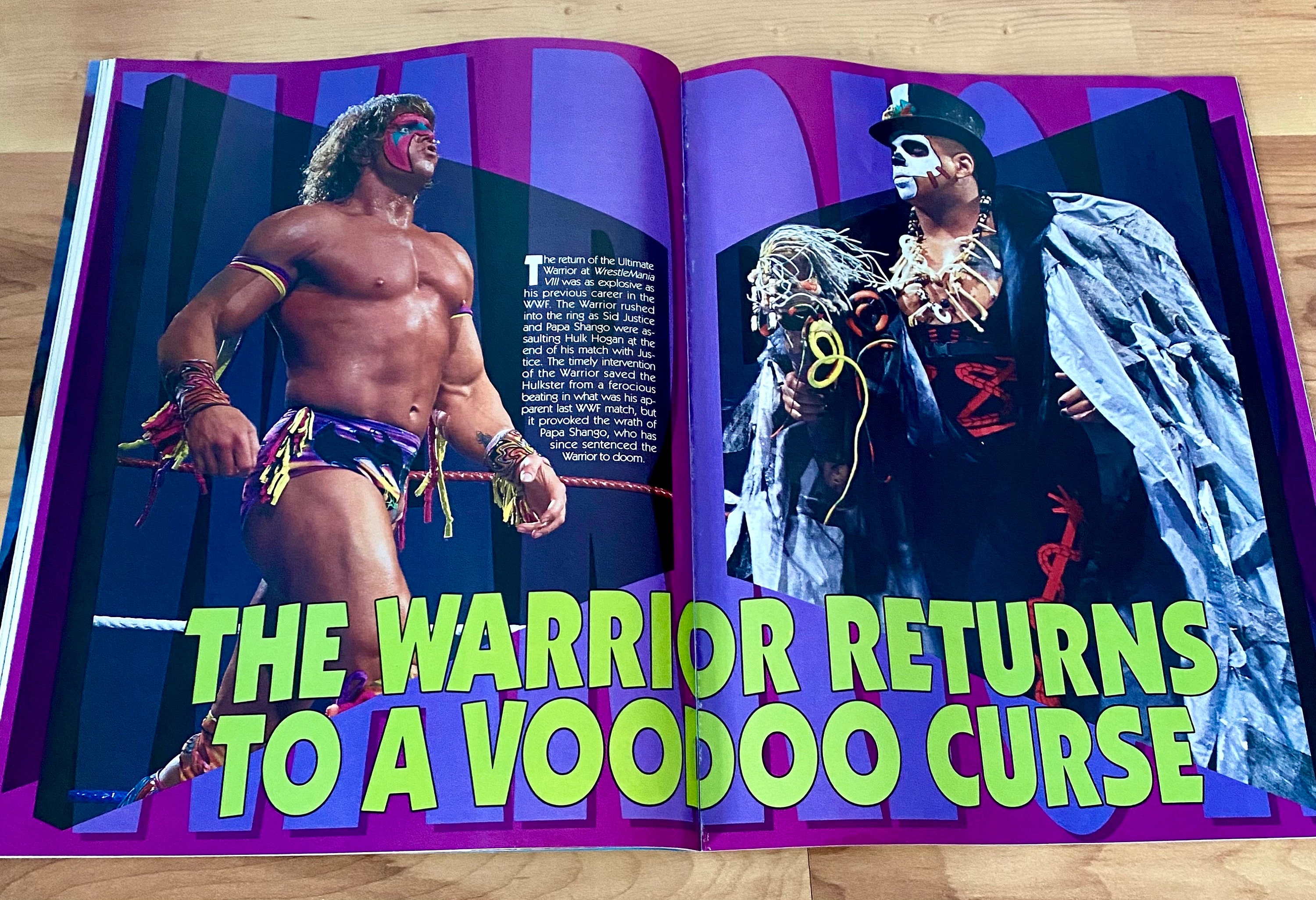 WWF Wrestling Magazine July 1992 Ultimate Warrior Iconic Cover WWE NM ...