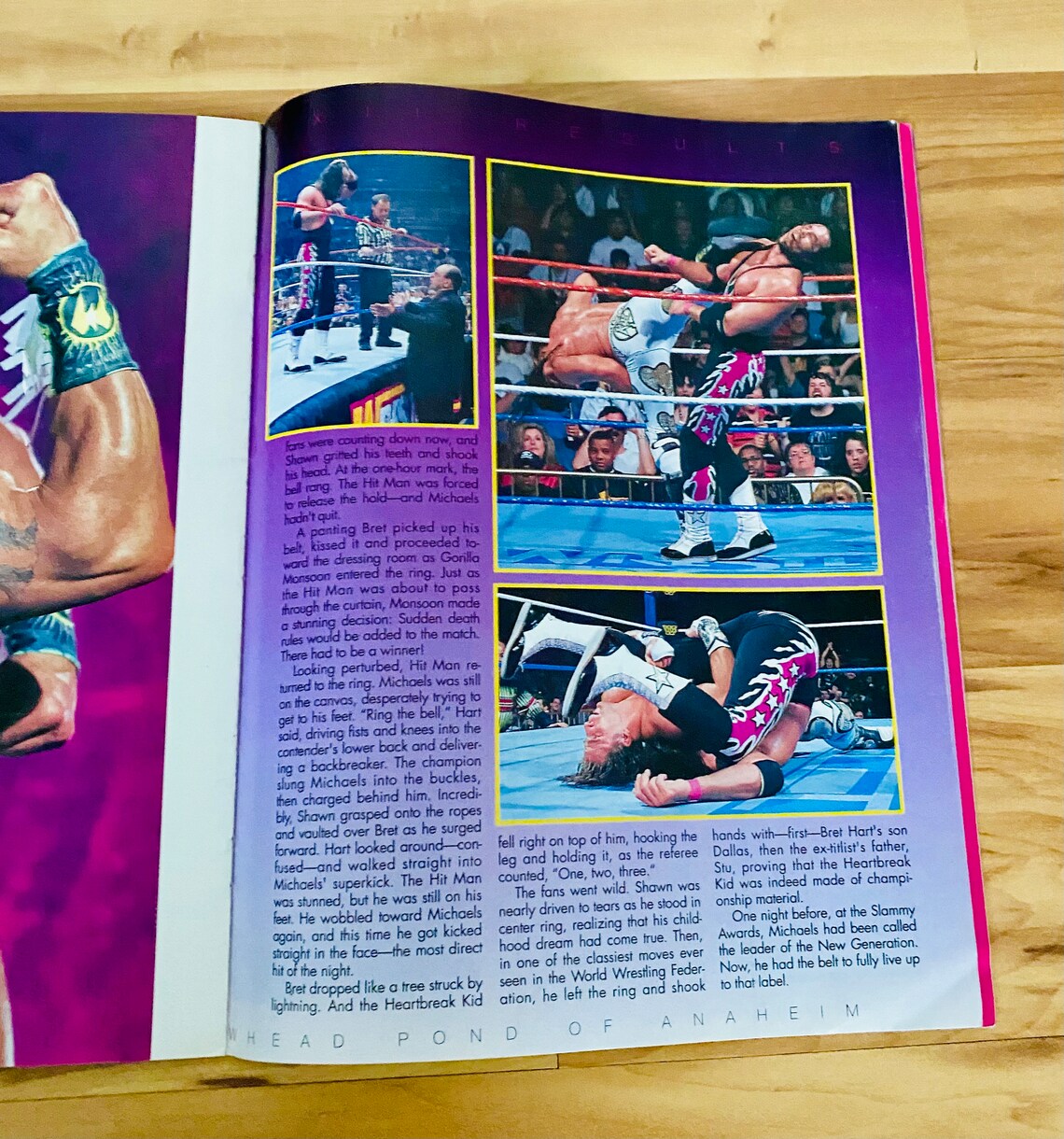 WWF Magazine June 1996 Shawn Michaels W/ Ultimate Warrior Cards Cutout ...