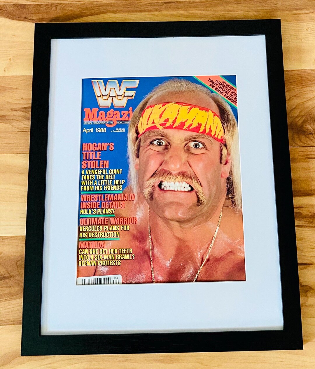 Hulk Hogan WWF Magazine April 1988 Vintage Rare Cover WWE Wrestling ...
