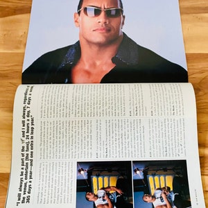 WWF RAW Magazine November 2001 the Rock Cover W/ Poster WWE - Etsy