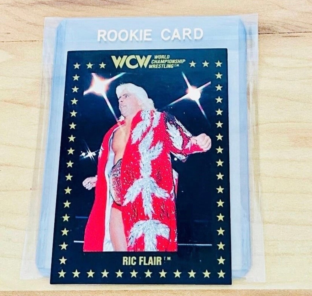 Ric Flair Iconic Rookie 1991 Championship Marketing WCW Wrestling WWE ...