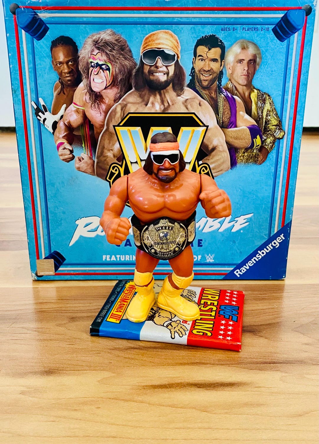 Macho Man Randy Savage Original With Winged Eagle Belt Rare WWF Hasbro ...
