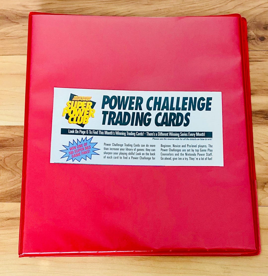 Nintendo Power Cards With Binder RARE 24 Nintendo Cards Zelda Mario ...