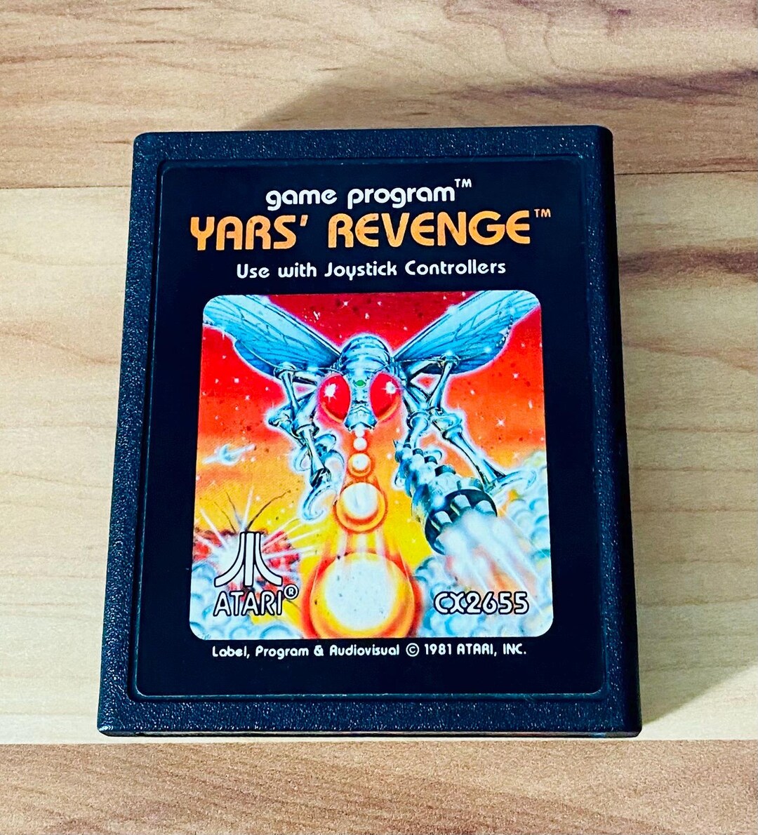Yars’ Revenge Rare Atari 2600 Vintage Game Cartridge Authentic Tested ...