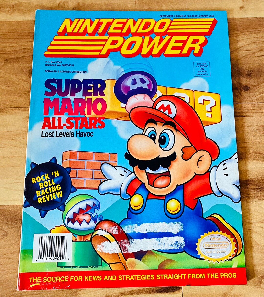 Nintendo Power Magazine Super Mario Vol 52 W/ Mortal Kombat Poster ...