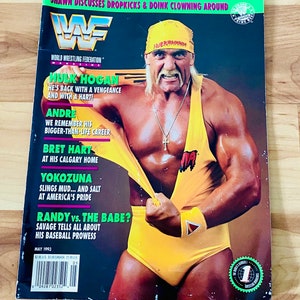 WWF Wrestling Magazine May 1993 Hulk Hogan Cover Andre Bret Hart WWE ...