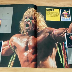 WWF Wrestling Superstars Sticker Album Book 1991 Great Condition WWE ...