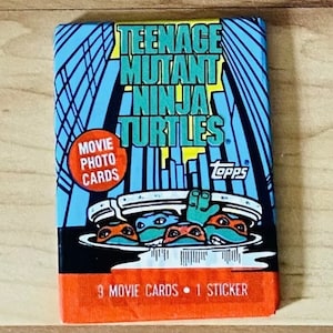 Teenage Mutant Ninja Turtles 1990 Trading Cards 1 Unopened Pack Vintage ...