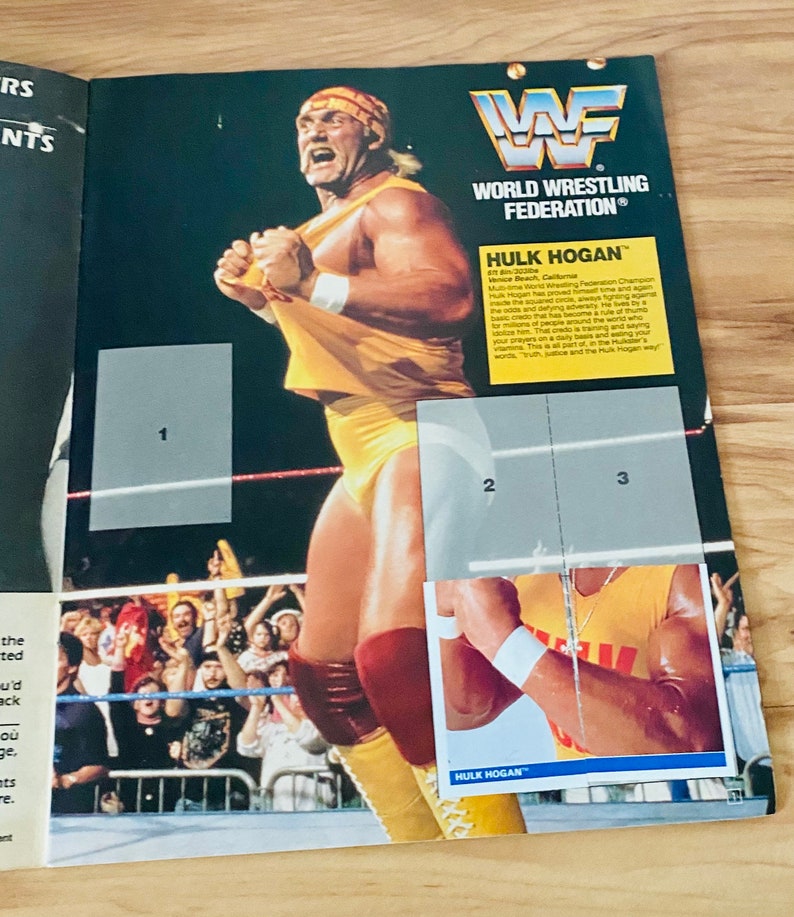 WWF Wrestling Superstars Sticker Album Book 1991 Great Condition WWE ...
