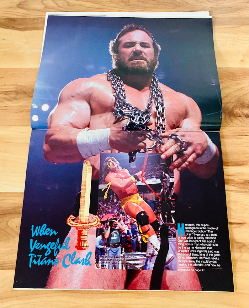 WWF Magazine April 1988 Hulk Hogan Iconic Cover Hulkamaina WWE - Etsy