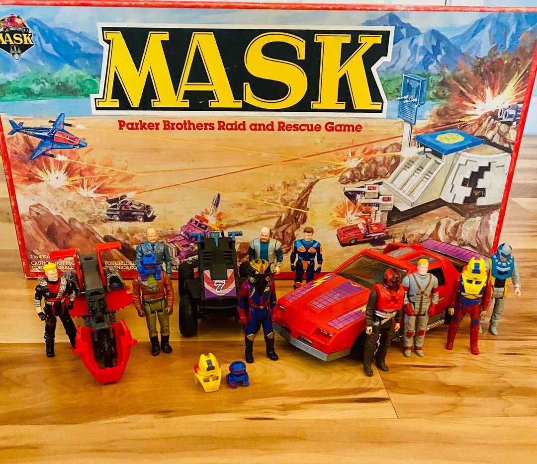 M.A.S.K. Kenner Action Figure, Vehicles Thunderhawk W/ Masks Lot 80’s ...