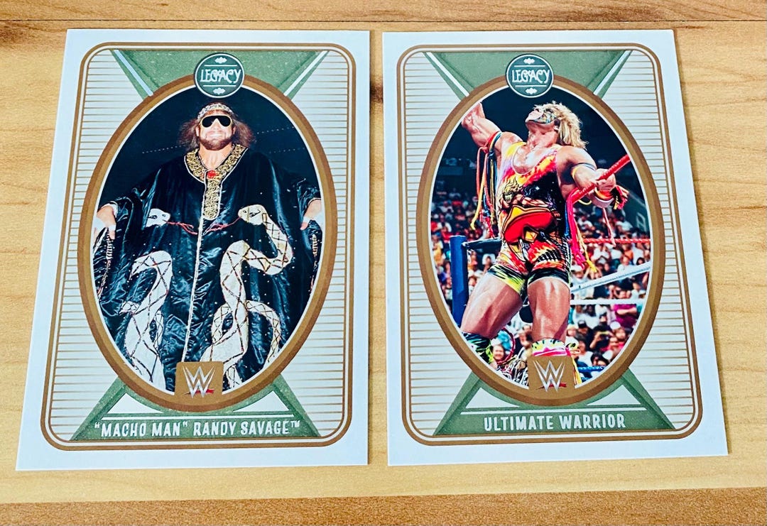 Ultimate Warrior & Macho Man 2022 Panini Chronicles WWE Wrestling ...