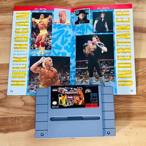 WWF Super Wrestlemania SNES Super Nintendo Video Game W/ Booklet Rare NM - Etsy