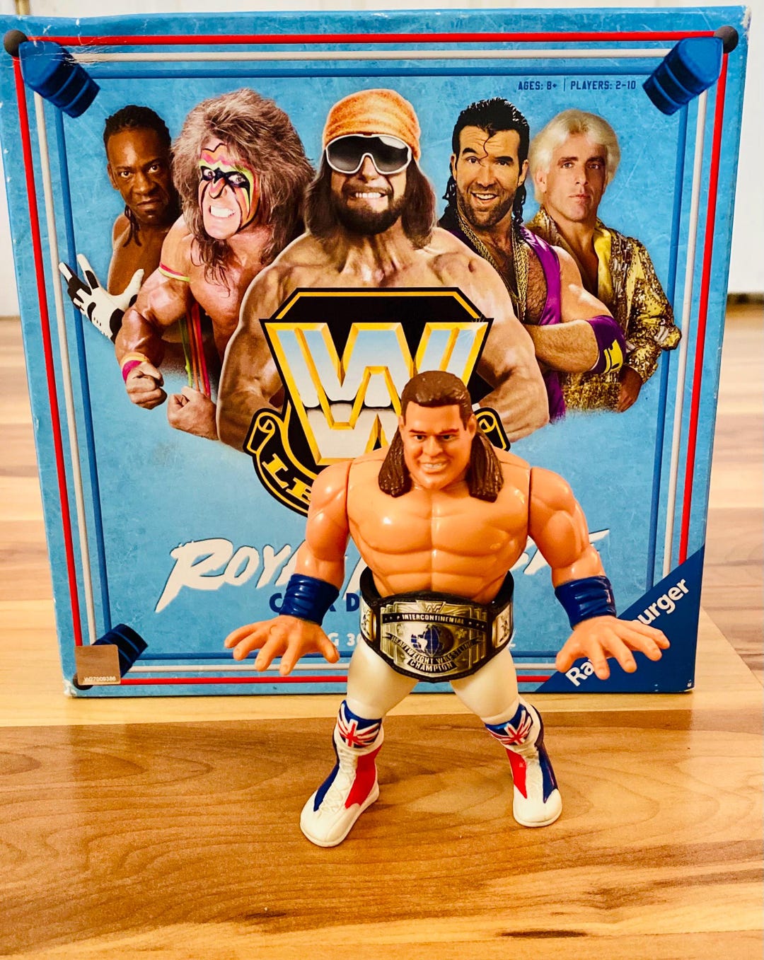 WWF Hasbro British Bulldog Action Figure With Intercontinental ...
