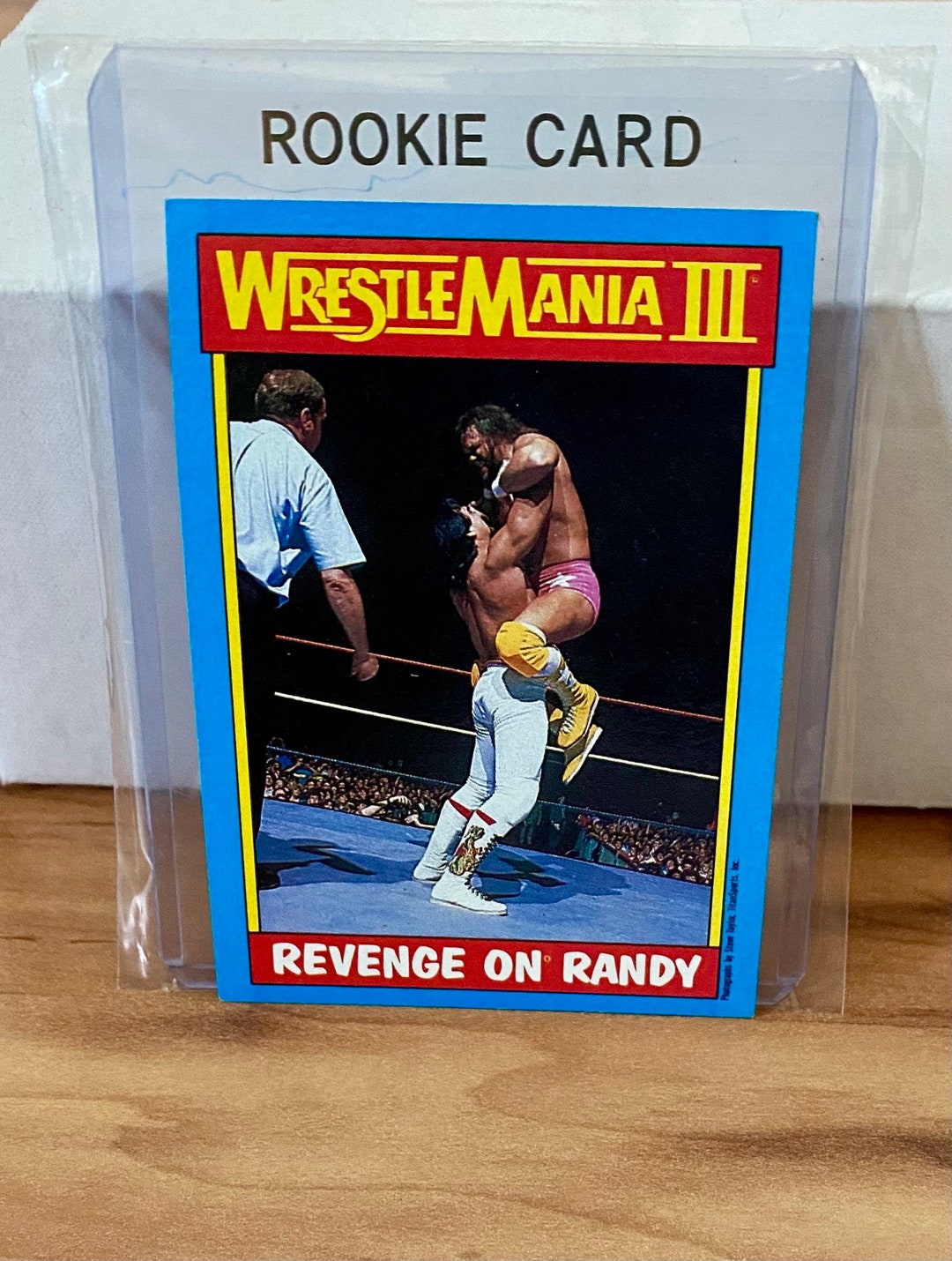 1987 Topps WWF Macho Man & Ricky Steamboat Rookie Card Wrestlemaina Ill ...