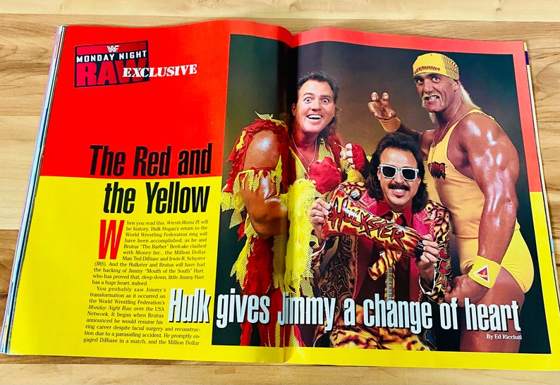 WWF Wrestling Magazine May 1993 Hulk Hogan Cover Andre Bret Hart WWE ...