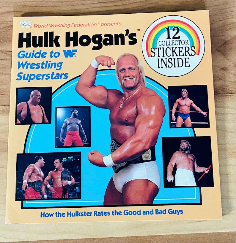Hulk Hogan's Guide to WWF Wrestling Superstars Book With All Stickers ...