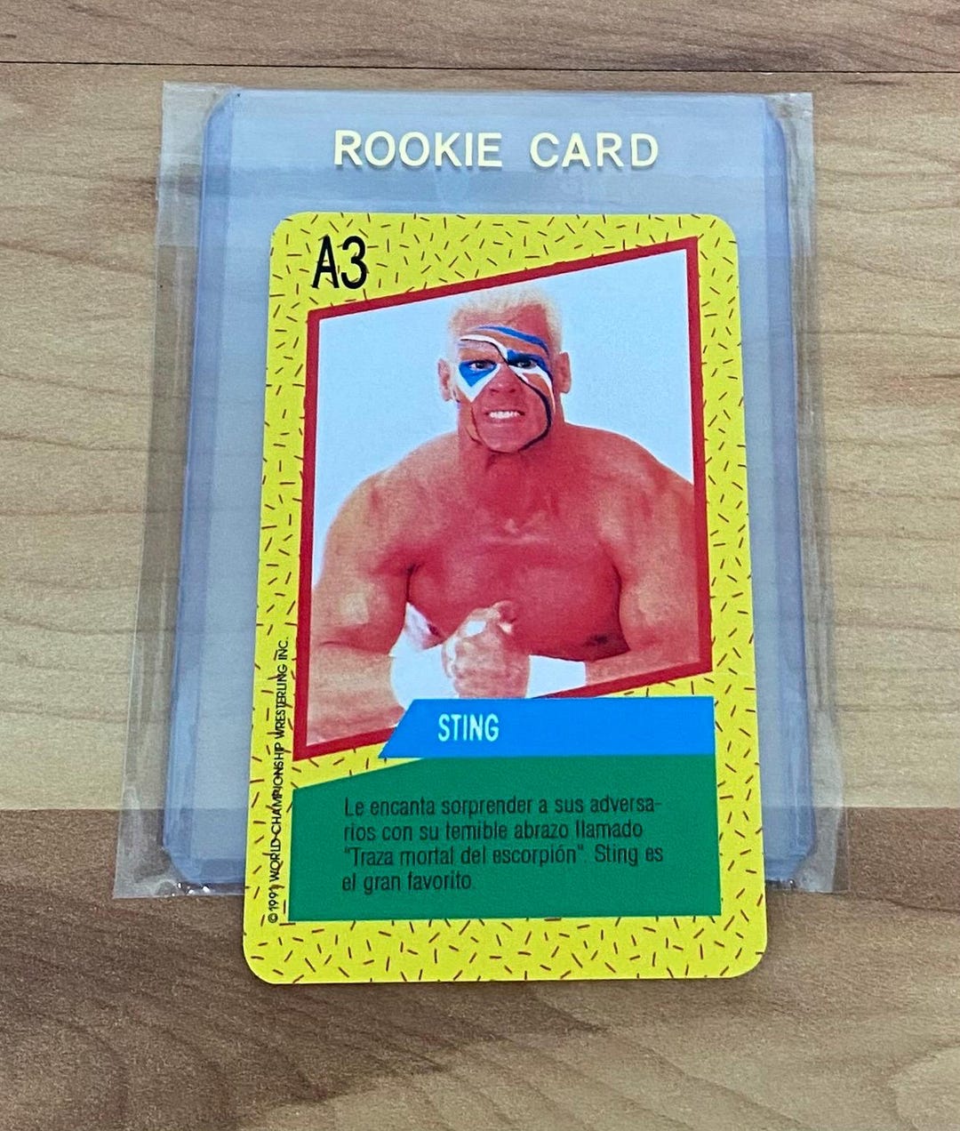 Sting Rookie 1991 Cromy WCW Luchadores Wrestling Promo Card #A3 Rare ...